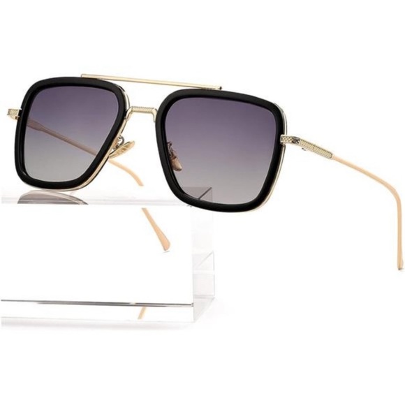 Accessories | Tony Stark Sunglasses Vintage Square Metal Frame ...